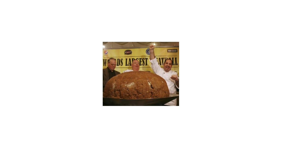 New Hampshire Restaurant Sets New Guinness World Record For Largest Meatball Popsugar Food