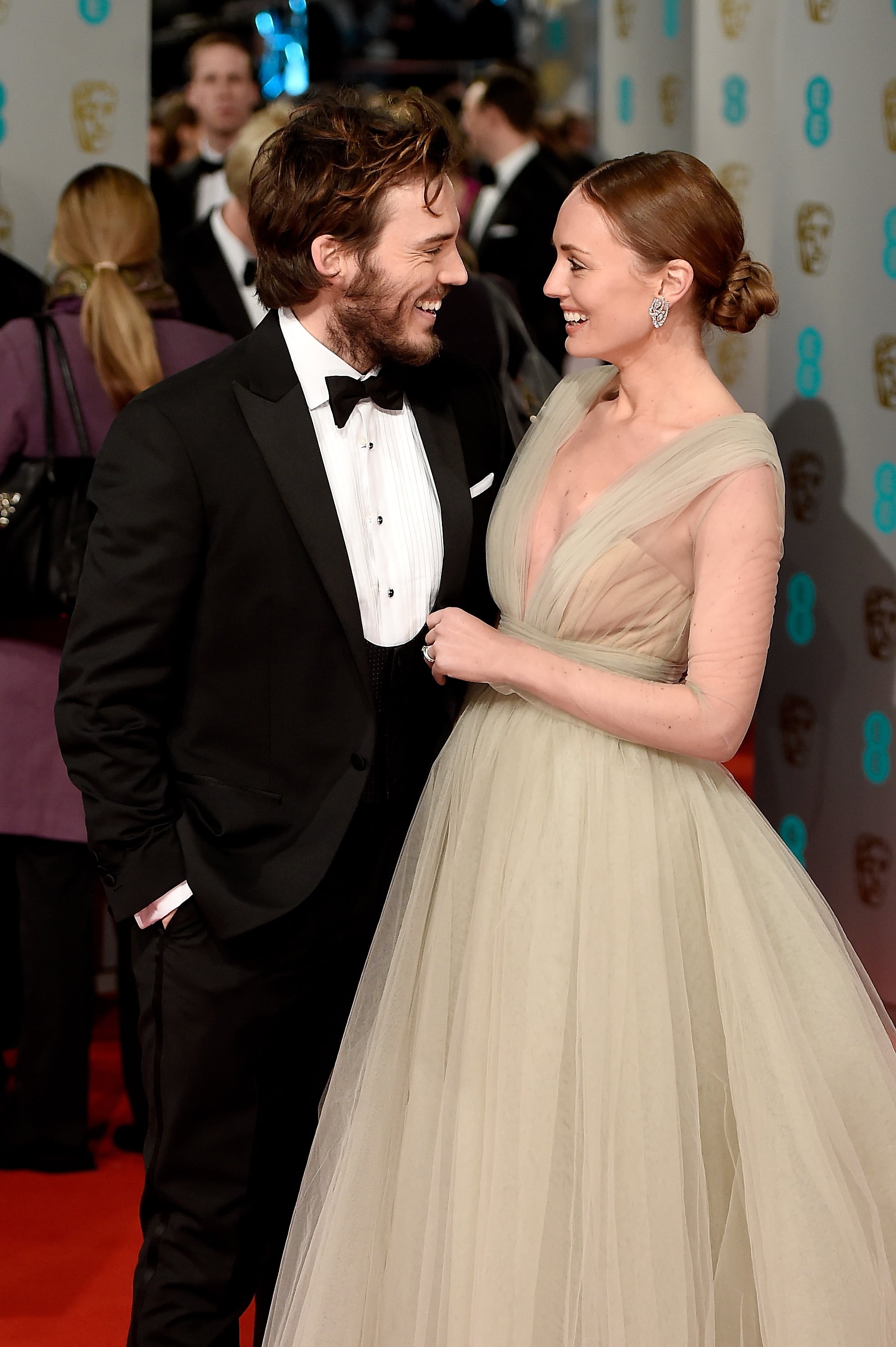 Celebrity Gossip And News Sam Claflins Cutest Moments With His Wife Laura Haddock Popsugar