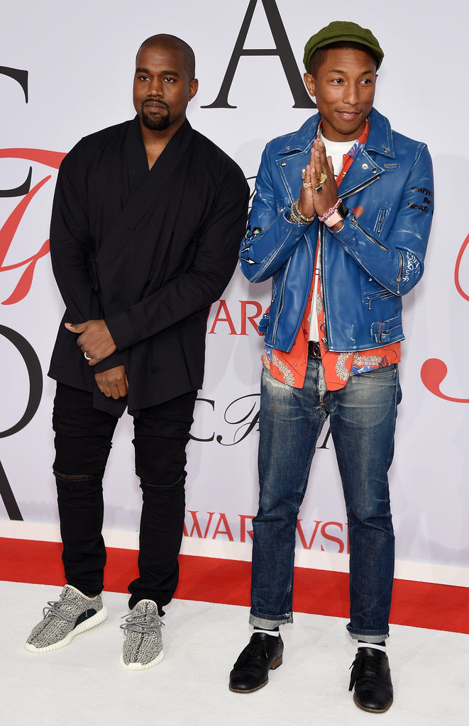 2015 CFDA Awards Red Carpet Kanye West and Pharrell Williams | Pharrell ...